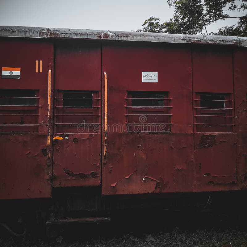 Photo of an Old and Rusty Train with Cracks. Editorial Photography ...
