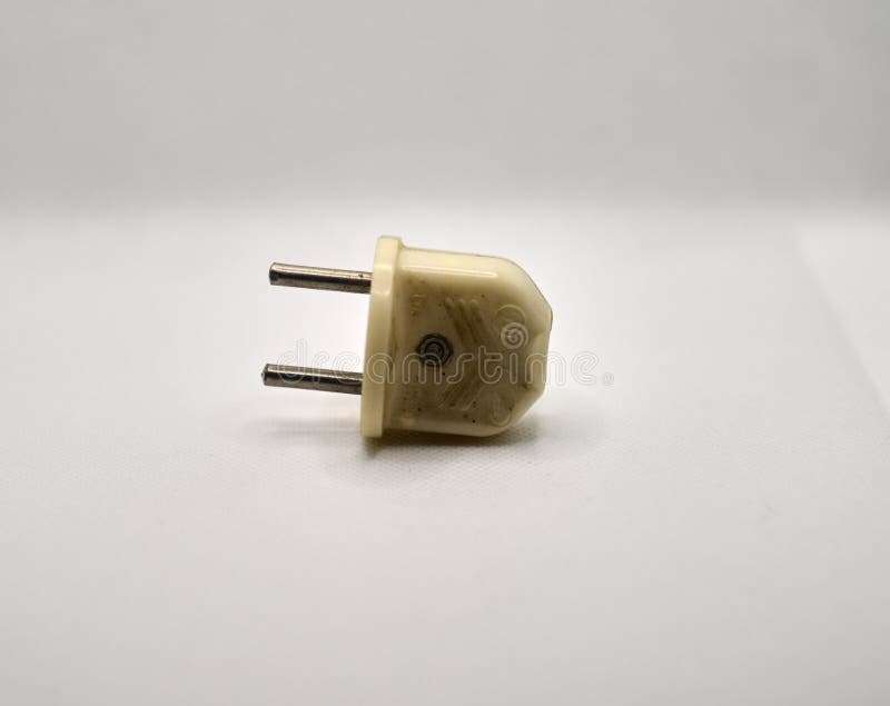 Photo of Old Used Electrical Plug Stock Image - Image of power, cable ...