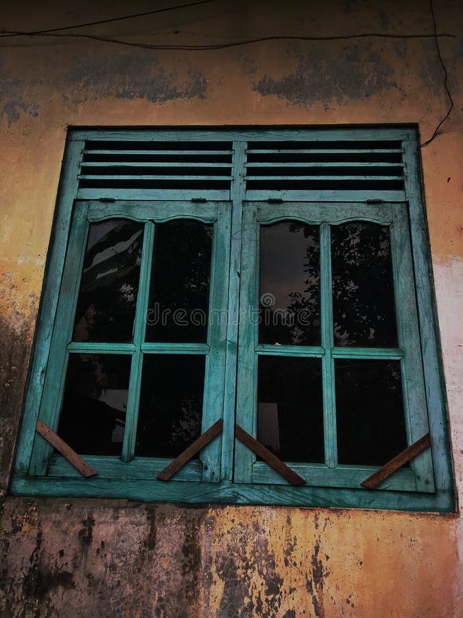 Photo of Old Windows and Mossy Walls Stock Image - Image of mossy ...