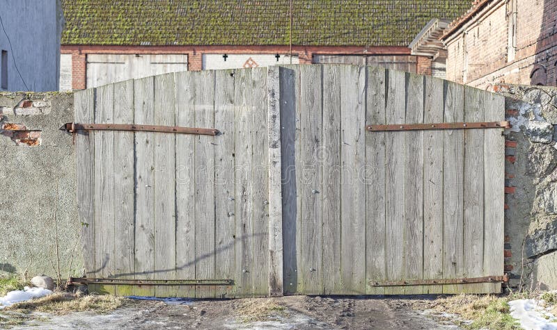 Photo of an Old Wooden Farm Gate Stock Photo - Image of aged, plank ...