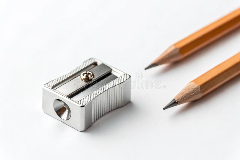Photo of One Pencil-sharpener on a Over White Background Stock Photo ...