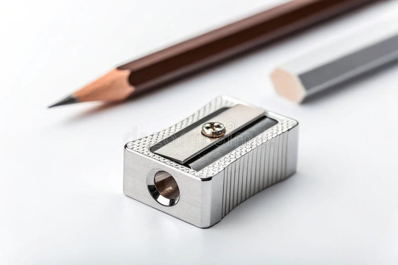 Photo of One Pencil-sharpener on a Over White Background Stock Image ...