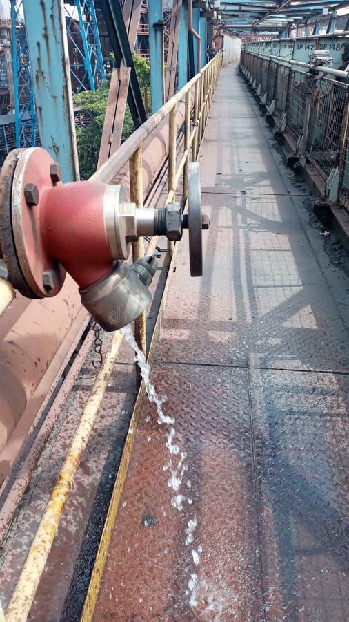 Photo of Open Fire Hydrant Point Flowing Water Stock Photo - Image of ...