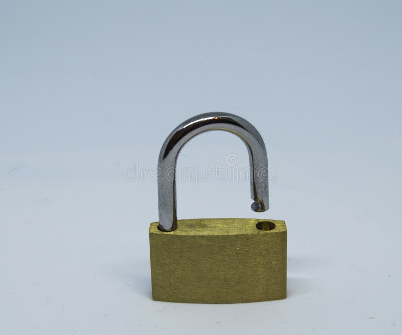 Photo of a open padlock stock image. Image of padlock - 107843761