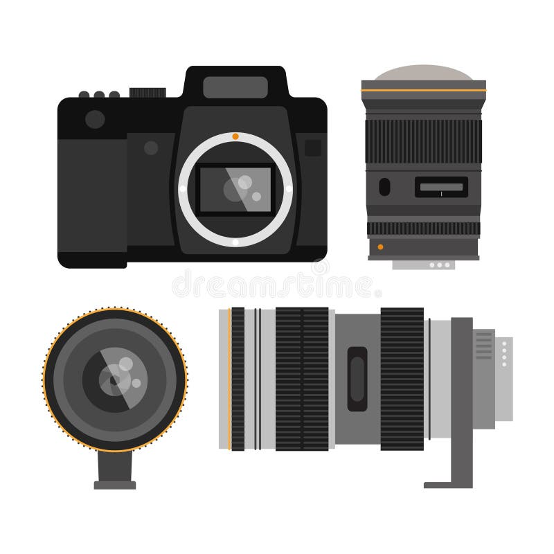 Photo optic lenses stock vector. Illustration of realistic - 83161004