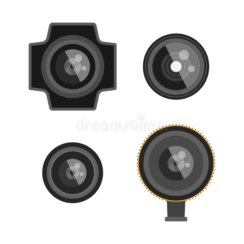 Photo optic lenses stock vector. Illustration of realistic - 83204808