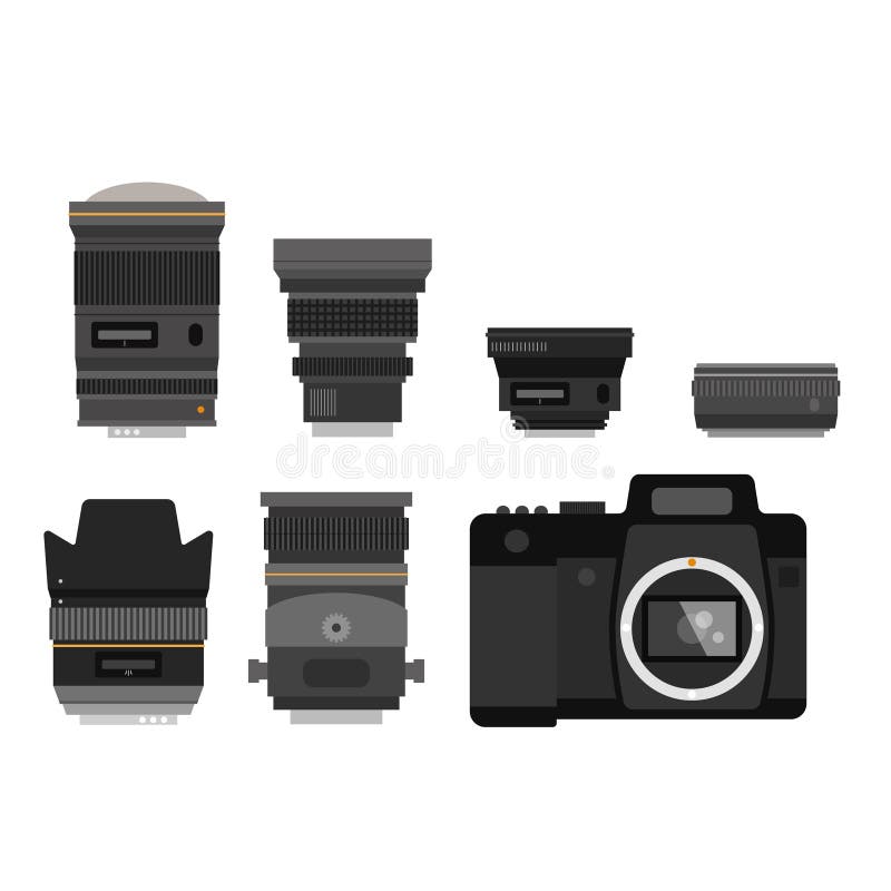 Photo optic lenses stock vector. Illustration of photograph - 83248835