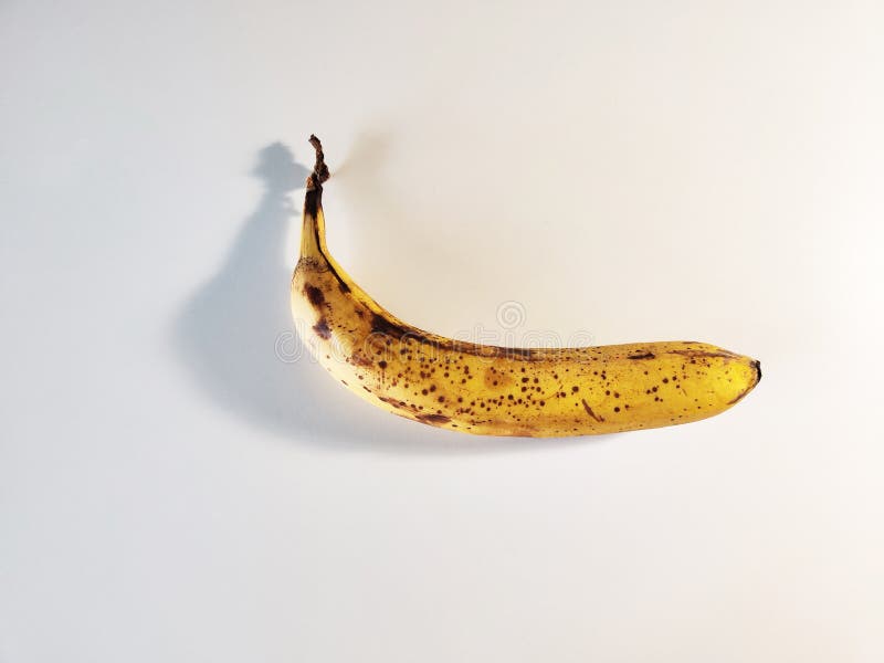 Photo of Overripe Banana on White Background Stock Photo - Image of ...