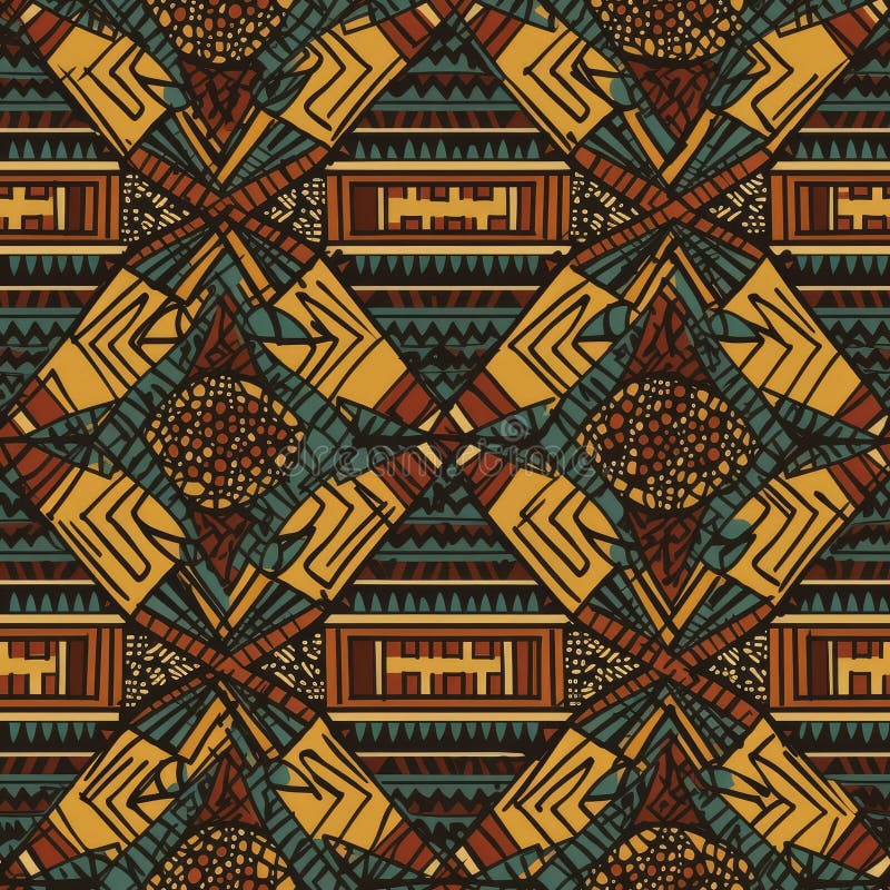 Photo Patterned Background with Colorful African Style Patterns ...