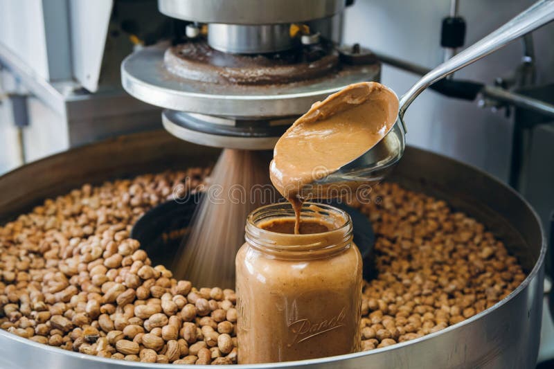 Peanut Butter Production. Created by Ai Editorial Stock Image - Illustration of interior ...