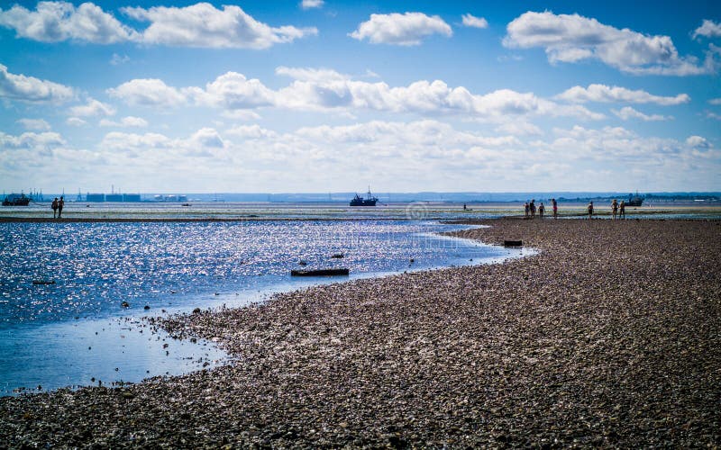 Chalkwell Beach stock photo. Image of beach, outsdoor - 122383292