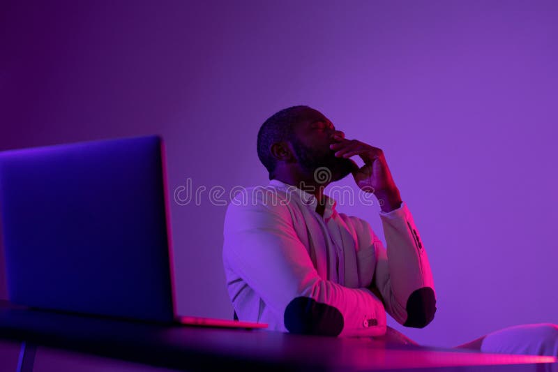 Photo of Pensive Man in White Suit Thinking about New Web Security ...