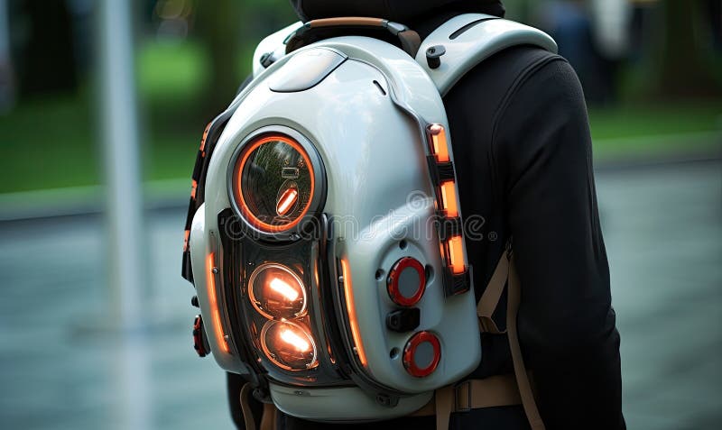 Photo of a Person with a Backpack and a Back Light on Stock ...