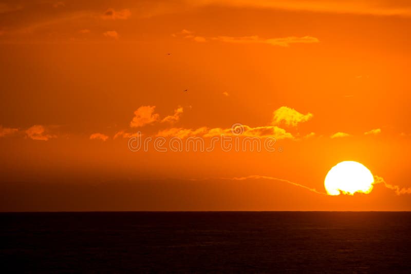 Sun Setting on the Ocean stock photo. Image of summer - 139518888