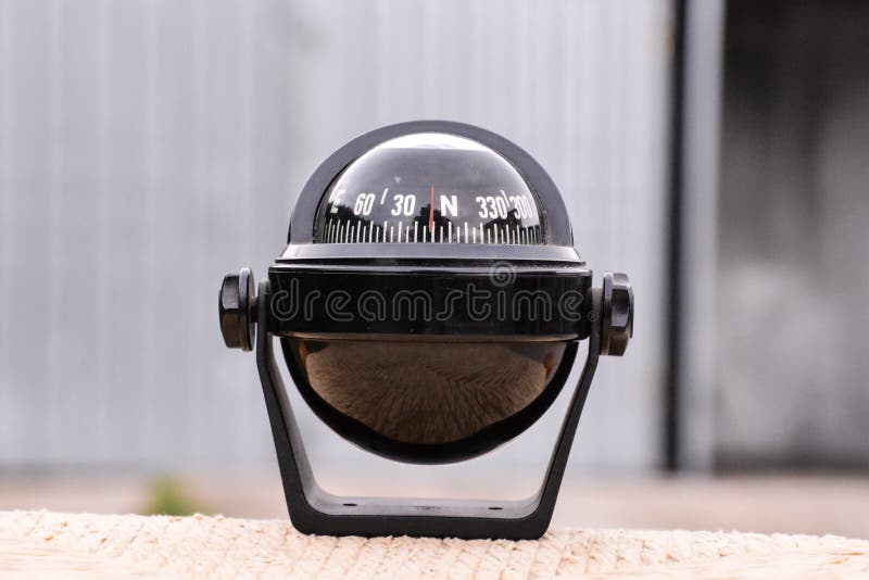 Navigation Black Compass stock photo. Image of sphere - 122158712