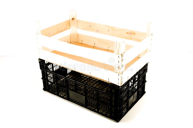 Empty Fruit Crate Box stock image. Image of storage - 107477909