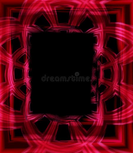 Photo Picture Frame Red Black Stock Illustration - Illustration of ...