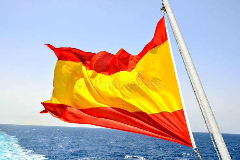 Moving Flag in the Wind stock image. Image of fabric - 261470449