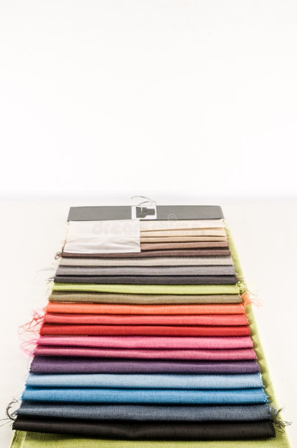 Samples of colored cloth stock image. Image of cotton - 107478919
