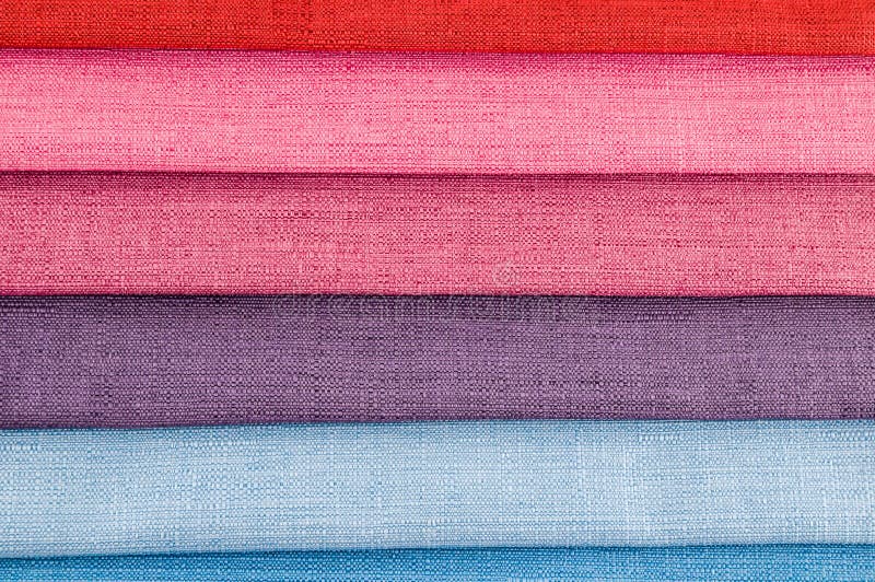 Samples of colored cloth stock image. Image of choice - 115204335