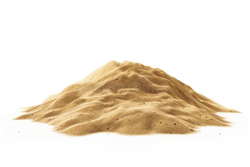 A Photo of a Pile of Sand on a White Surface Stock Photo - Image of ...