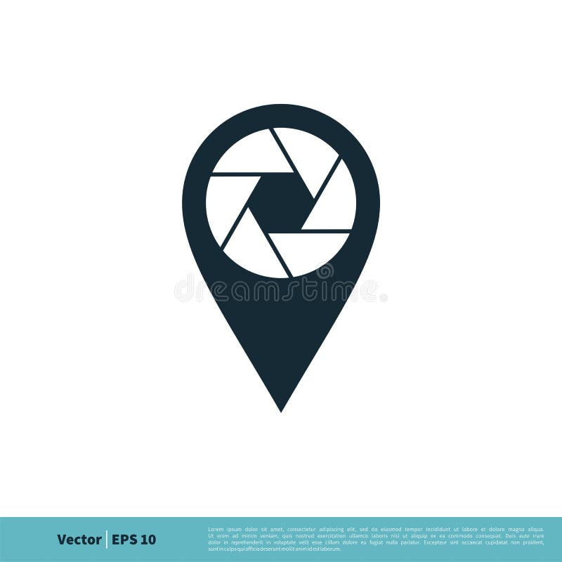 Photo Place Pointer / Pin Icon Vector Logo Template Illustration Design ...