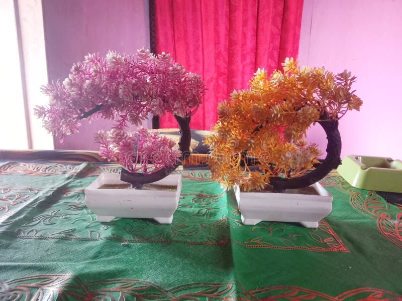 Photo of Plastic Flowers for Table Decoration Stock Photo - Image of ...