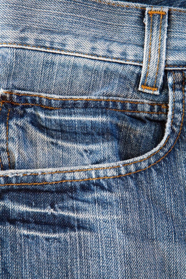 Blue Jeans Close Up of Stitching Stock Image - Image of line, clean ...