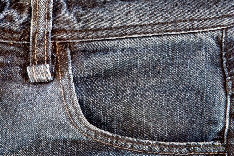Photo of a pocket jeans stock photo. Image of coarse - 10789132