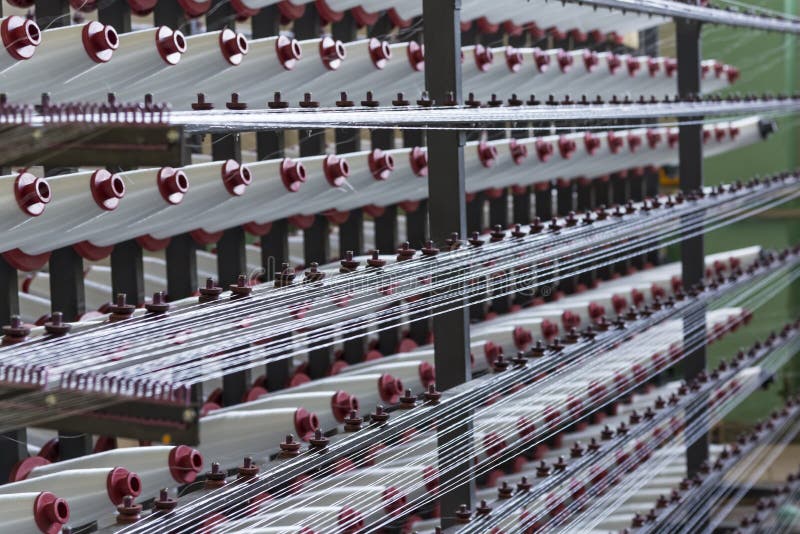 Polyethylene Filament Production at the Plant, Automated Work of ...