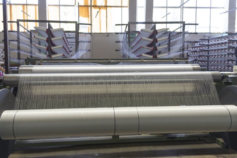 Polyethylene Filament Production at the Plant, Automated Work of ...