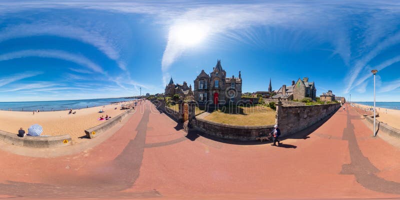 360 Photo Portobello Beach Edinburgh Scotland Editorial Image - Image ...