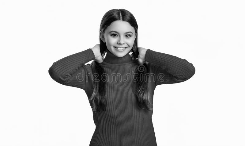 Photo Portrait of Cheerful Teen Girl Having Brunette Hair. Teen Girl ... Photo Portrait of Cheerful Teen Girl Having Brunette Hair. Teen Girl ...