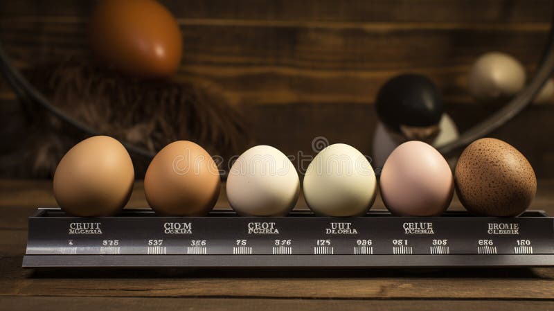 A Photo of a Poultry Egg Grading Scale Stock Illustration ...