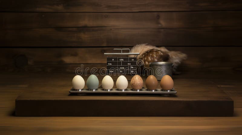 A Photo of a Poultry Egg Grading Scale Stock Illustration ...