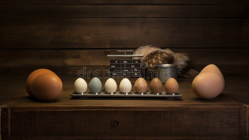 A Photo of a Poultry Egg Grading Scale Stock Illustration ...