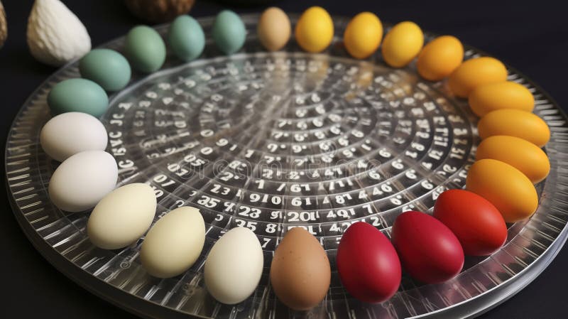 A Photo of a Poultry Egg Grading Scale Stock Illustration ...