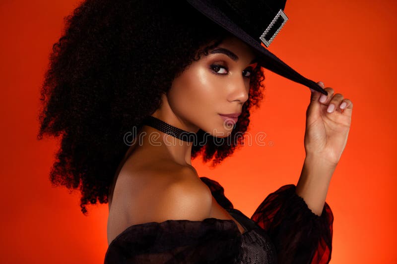 Photo of Powerful Dangerous Evil Witch Look Devil Touch Hat Prepare for ...