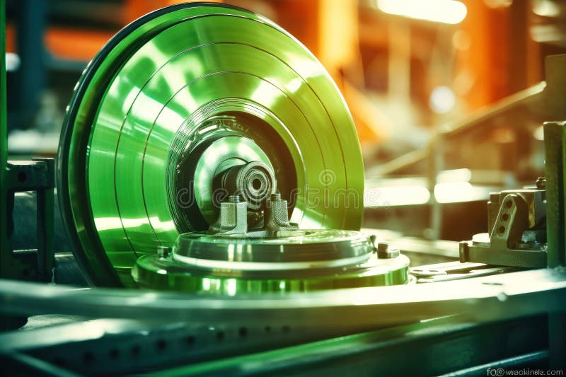 Photo of a Precision Cutting Tool in Action on a Metal Workpiece ...