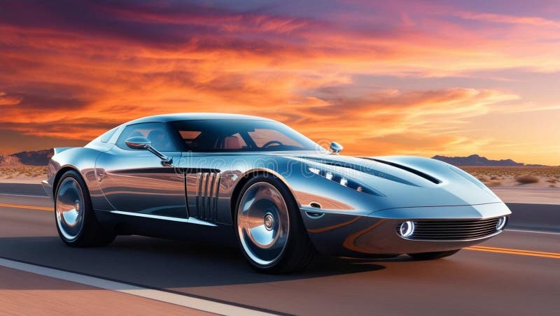 Innovative Car with Artificial Intelligence Stock Illustration ...