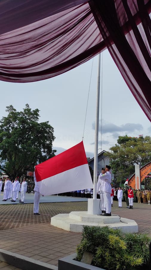 Photo of the Procession of the Flag Ceremony Editorial Photo - Image of ...
