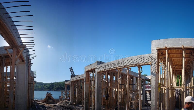 Photo of the Progress of the Construction of a Housing Project Stock ...