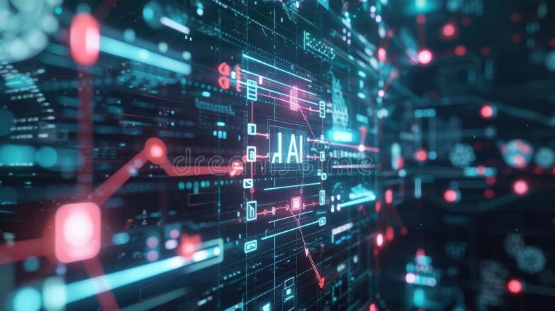 Photo of a Project Management Board with AI Text Overlaid on a White ...