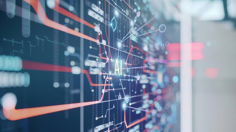 Photo of a Project Management Board with AI Text Overlaid on a White ...