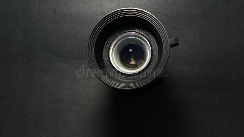 Photo of Projector Lens with Light and Dark Background Stock Photo ...
