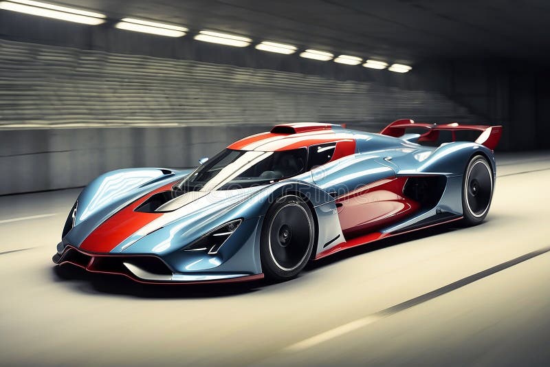 Atmosphere of Racing Cars in Action at Maximum Speed on the Circuit ...