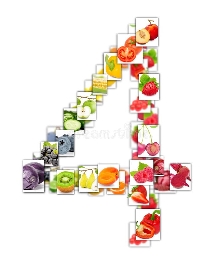Fruit and Vegetable Letter stock photo. Image of group - 114189968