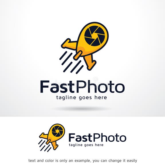 Photo Rapide Logo Template Design Vector Illustration de Vecteur ...