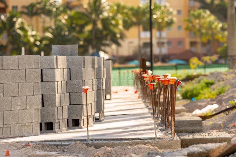 Photo of Raw Materials at a Construction Site Stock Photo - Image of ...
