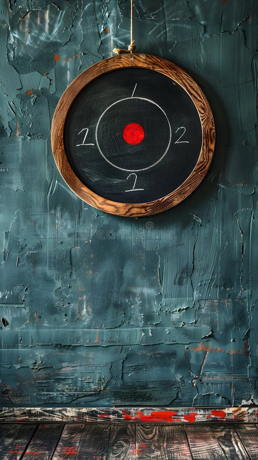 Photo Realistic As Blackboard with Target and Graph Concept As a ...